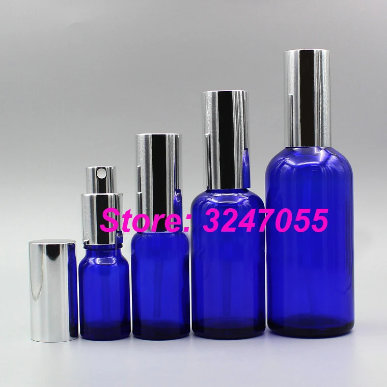 5-10-15-20-30-50-100ml-Blue-Glass-Cosmetic-Liquid-Atomizer-Package ...