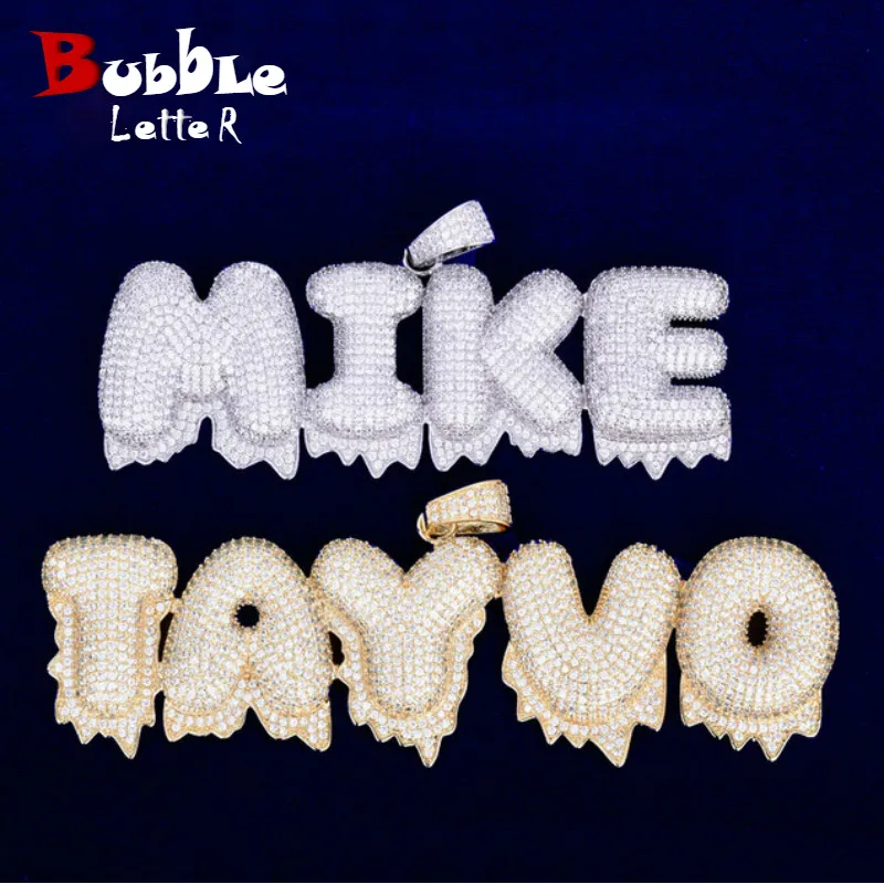 Bubble-Letter-Custom-Name-Drippy-Chains-for-Men-Charms-Necklaces ...