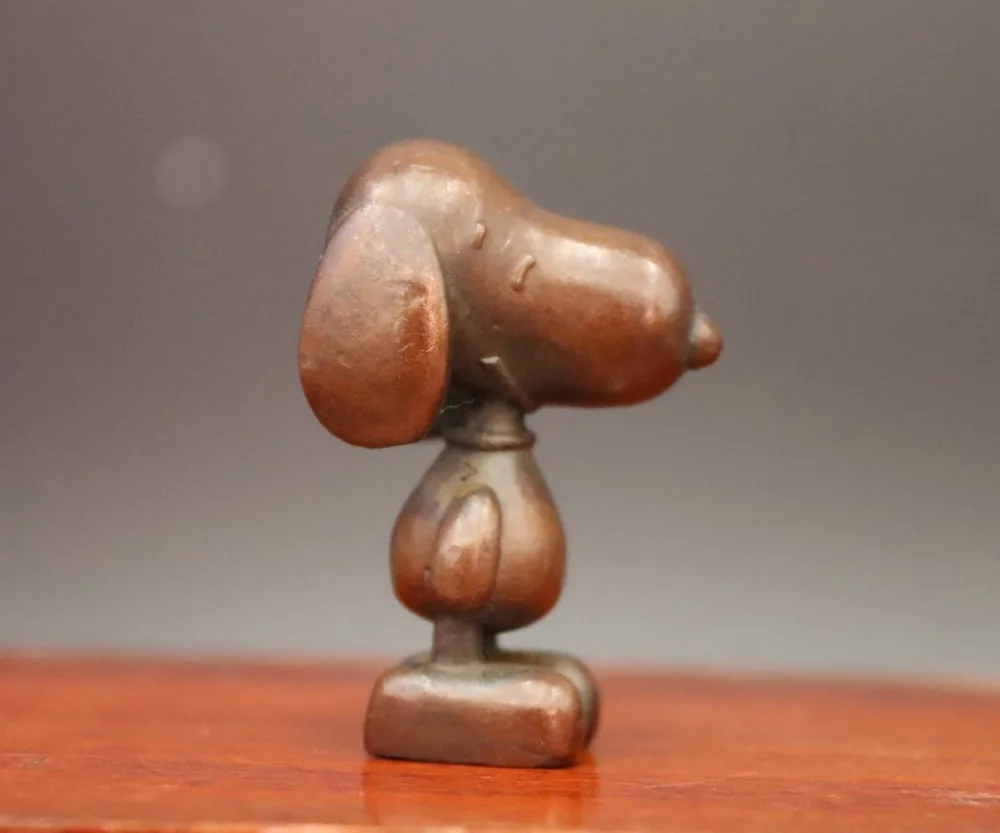 5.5 CM Chinese red Copper Migru hound Beagle Snoopy cartoon dog Animal ...