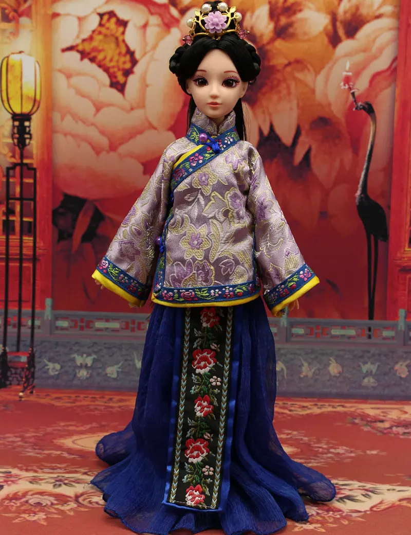 Handmade Bjd Doll Clothes Girl Dress Chinese HanFu Ancient Costume ...