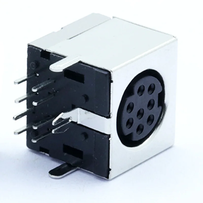 10 шт. S-video 8 Pin Mini Din гнездовой разъем 8 P DIN мини-джек правый ...