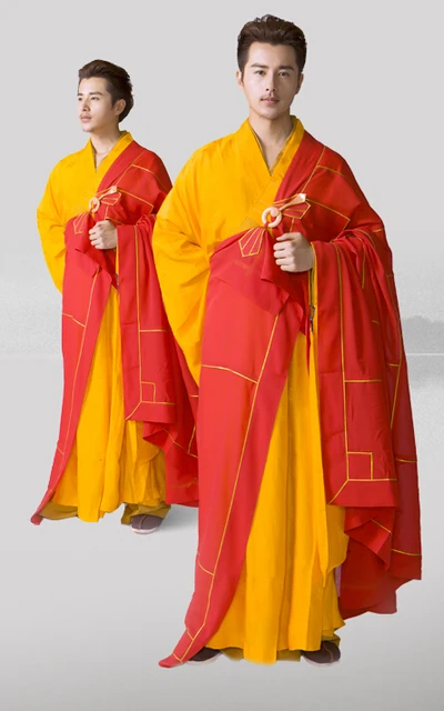 Buddhist Monk Robes Linen Shaolin Men Robe Chinese Famous Brand ...
