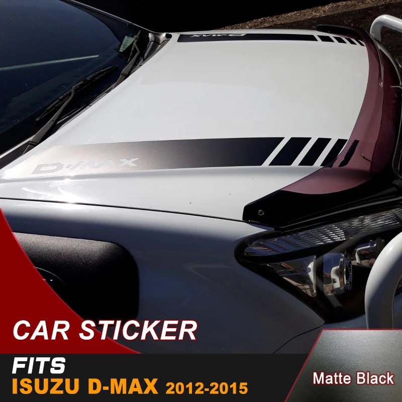 2 PC off road 4X4 rear hood stripe gradient graphic Vinyl car sticker ...