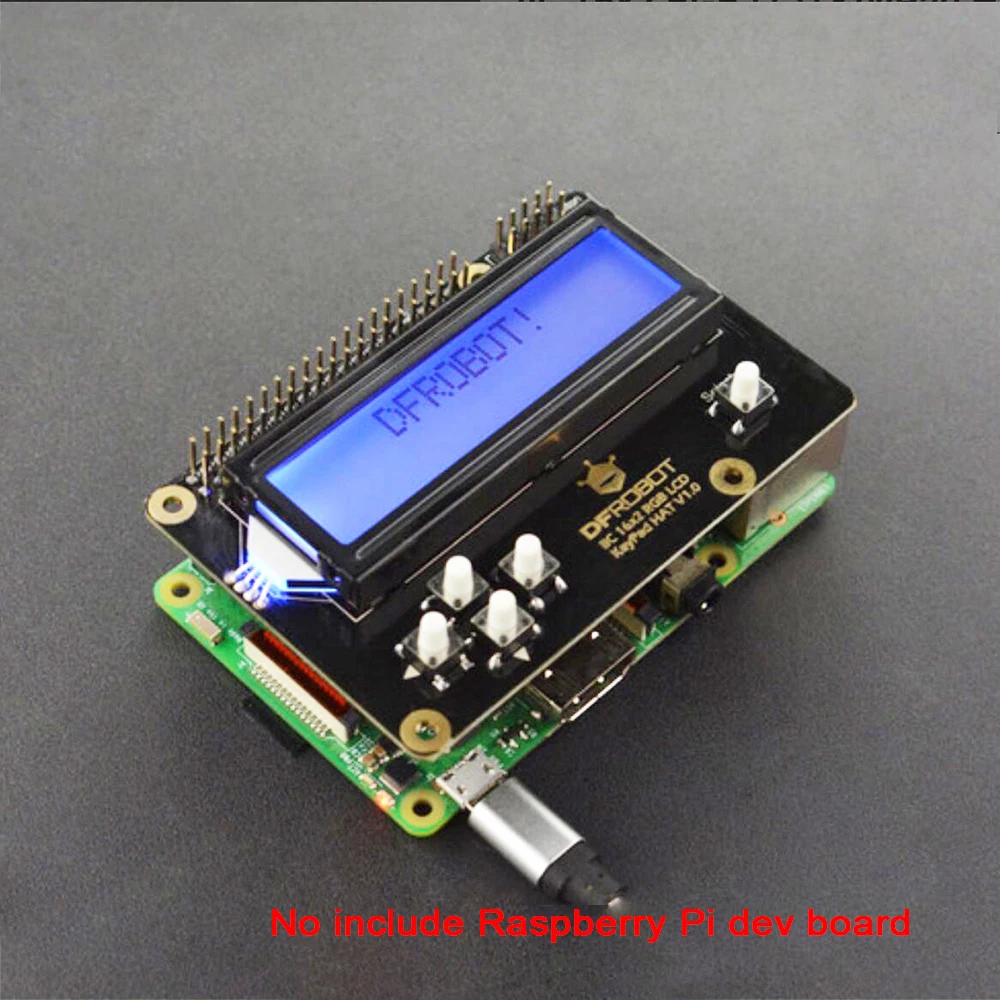 new DFRobot IIC 16x2 1602 RGB LCD Display KeyPad HAT Shield V1.0 for ...
