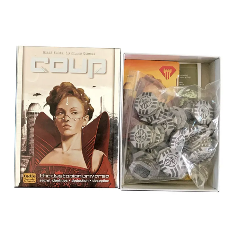New Coup Full English version basic game board game party cards For ...