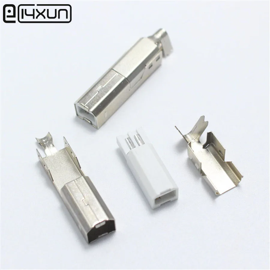 2set-B-Type-Printer-USB-Male-Plug-DIY-Bonding-Wire-USB-Printer-Plug ...