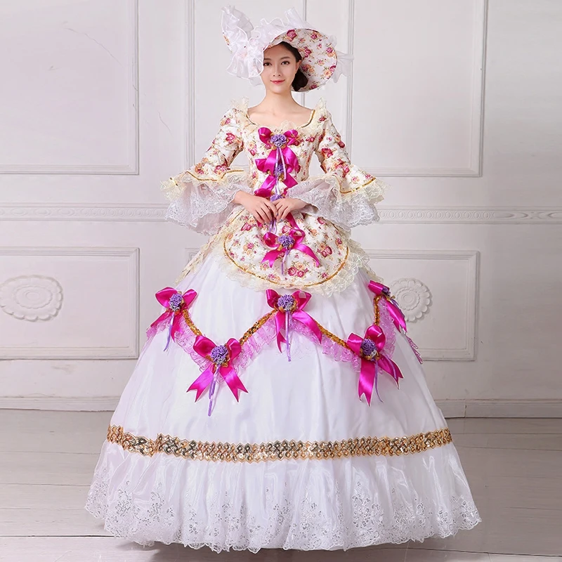 Rococo Baroque Cosplay Costume Medieval Renaissance PY45 Costume ...