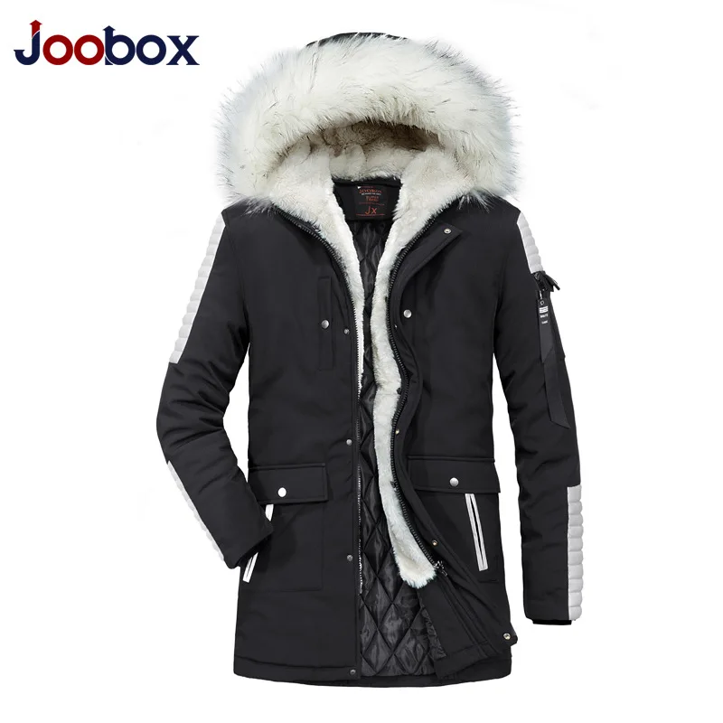 JOOBOX 2018 High Quality Parka Men Winter Long Jacket Men Thick Cotton ...