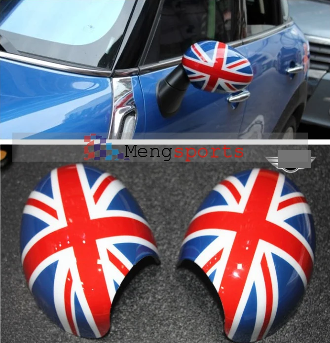 Pair 2x MINI cooper Union jack R56 R57 COUNTRYMAN Rearview mirror Cover ...