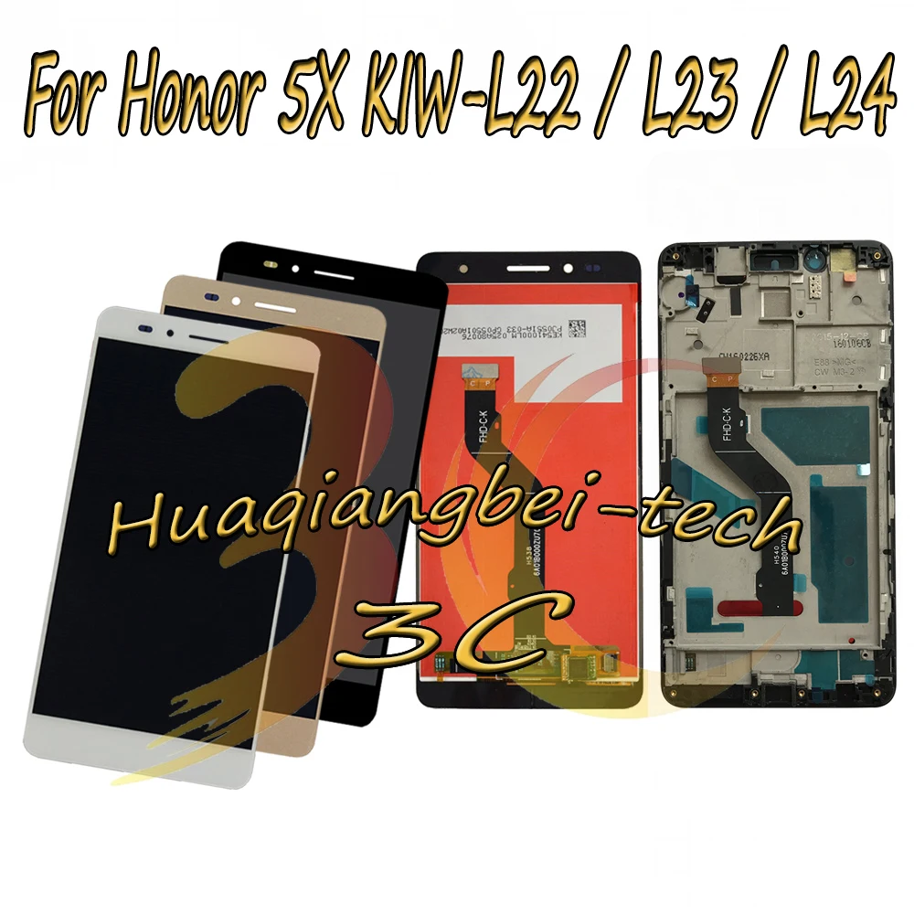 5.5'' For Huawei Honor 5x Kiw-l22 Kiw-l23 Kiw-l24 Full Lcd Display ...