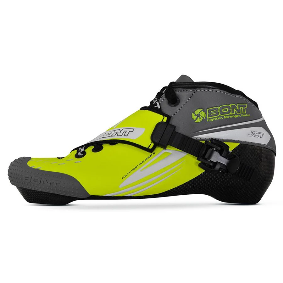 100% Original Bont Jet 2pt 195mm Speed Inline Skate Heatmoldable Carbon ...