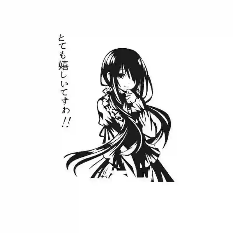 DATE A LIVE Sticker Anime Cartoon Tokisaki Kurumi Car Decal Sticker ...