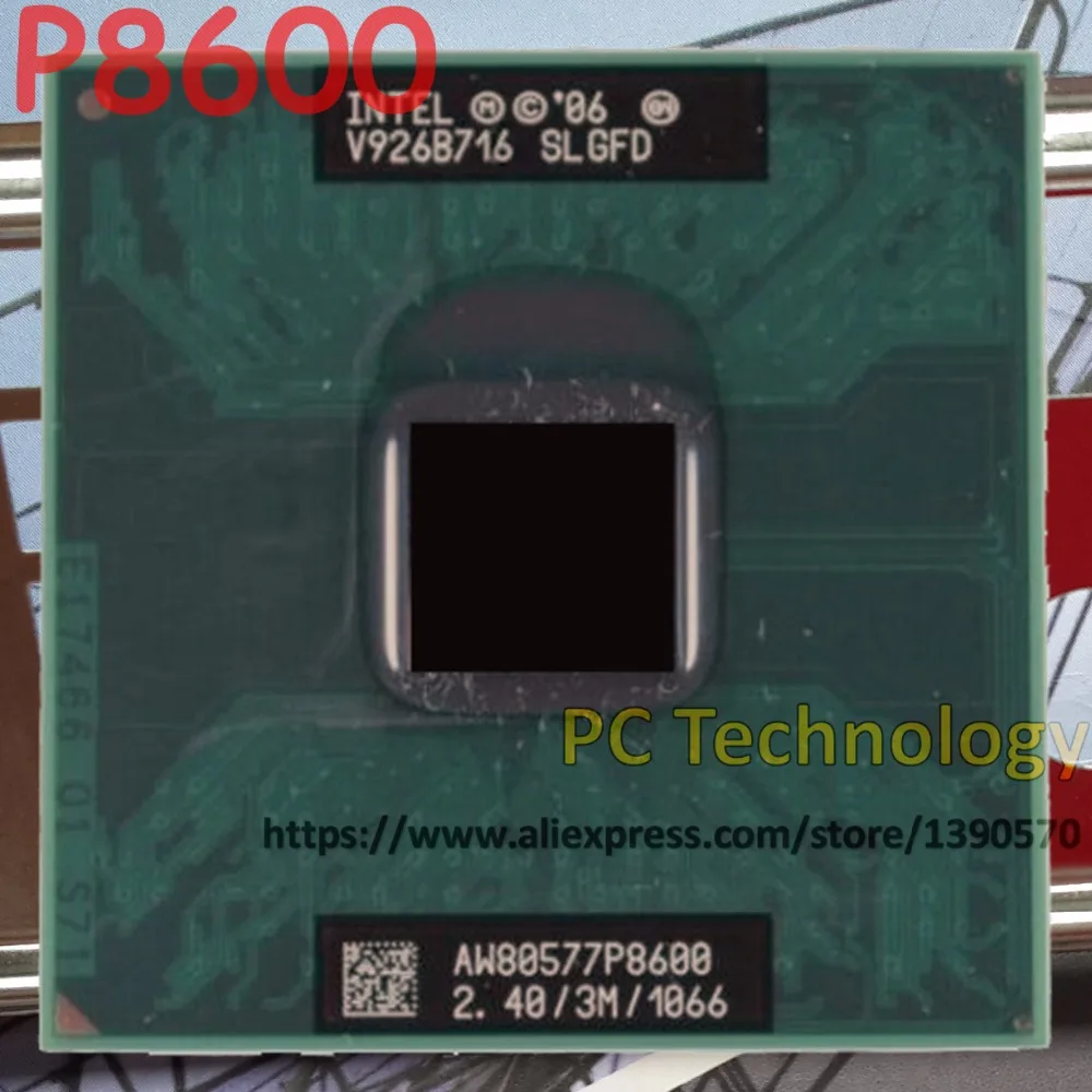 Procesador Original P8600 Intel Core2 Duo CPU P8600 (caché 3M, 2,40 GHz ...