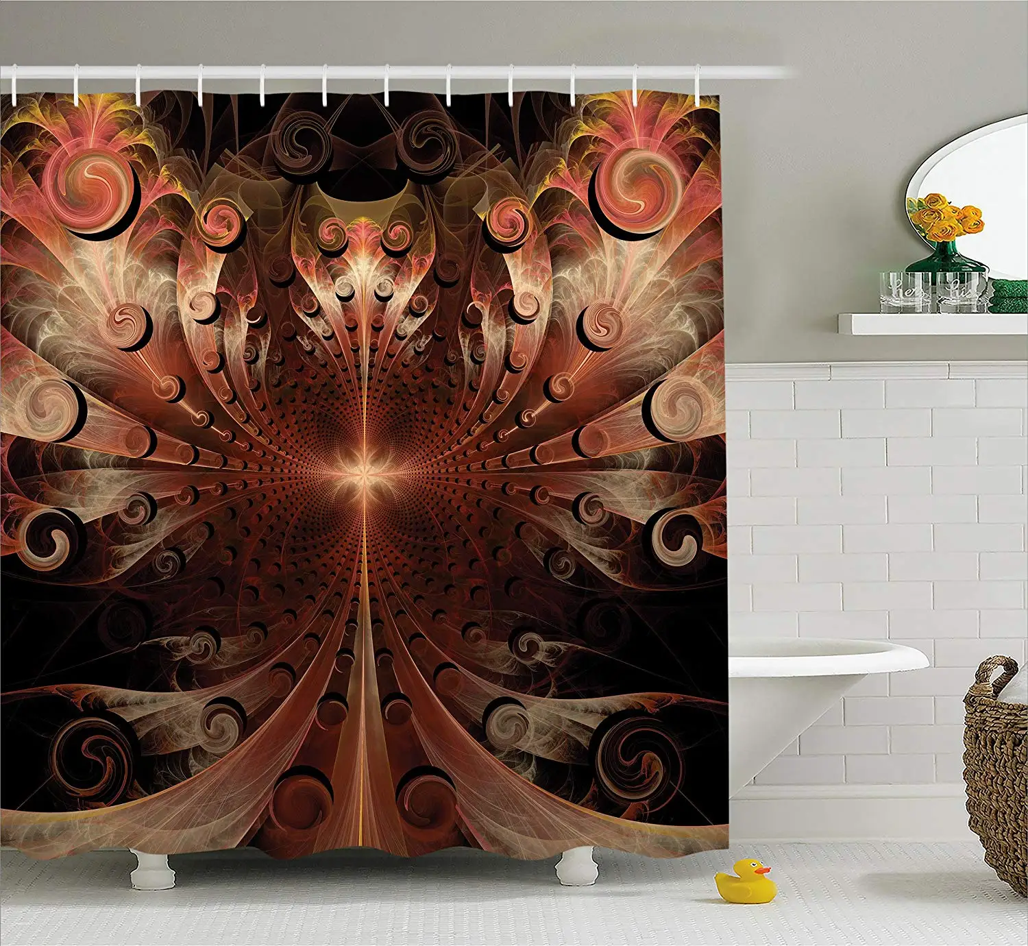 Fractal Shower Curtain Gothic Medieval Heraldic Ornamental Background ...