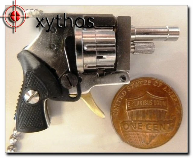 Keychain Key Strap Mini Revolver Mini Gun Model Revolver Creative Gifts ...