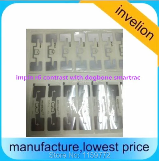 50pcs free sample printed serial number EPC ID long range impinj uhf ...