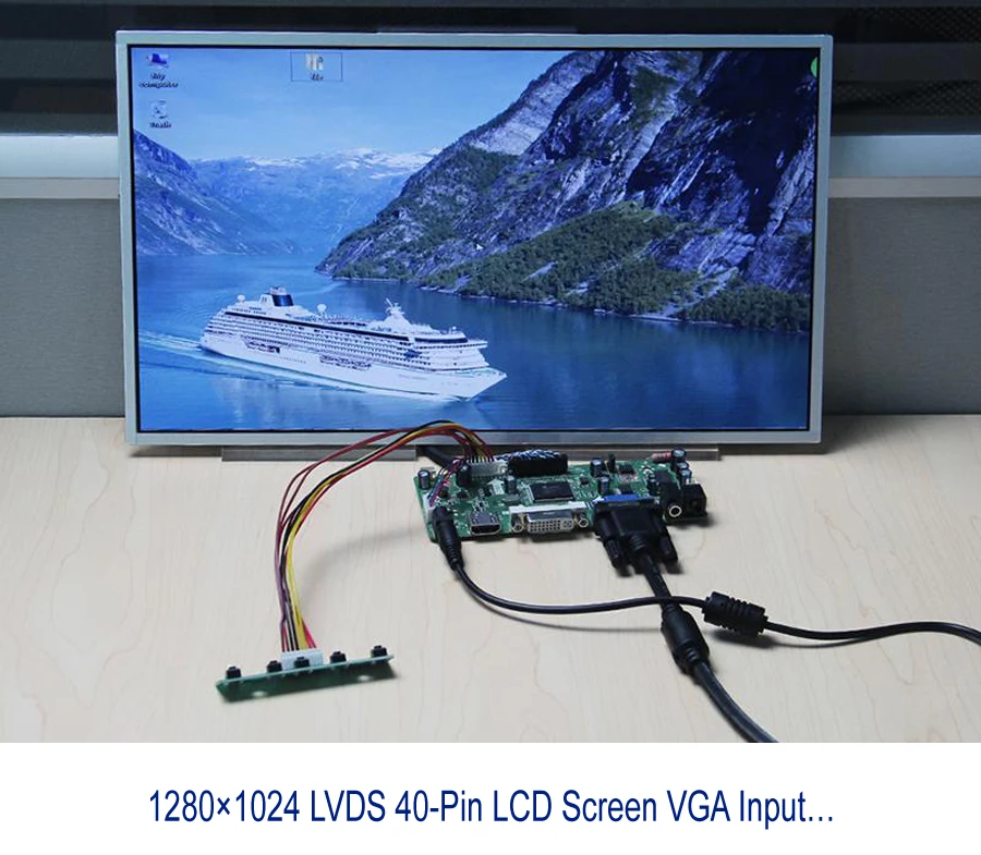 Для LP156WH4-TLA1/TLB1 WLED 40Pin LVDS HDMI DVI VGA M. NT68676 экранный ...