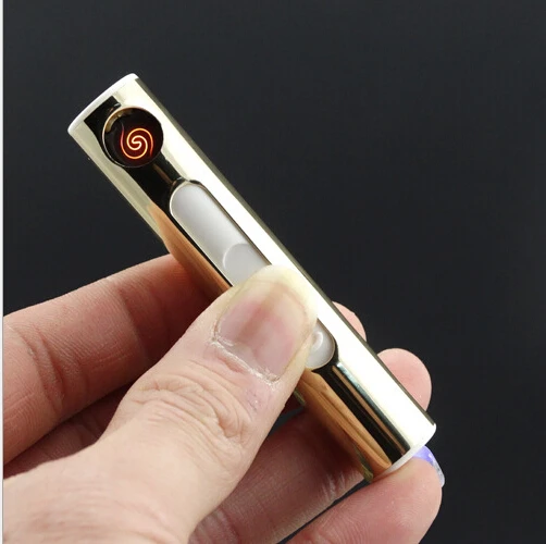 Cylinder-electronic-cigarette-lighter-USB-charging-lighter-creative ...