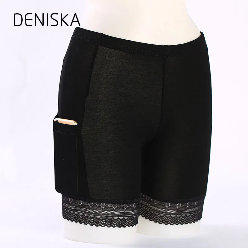 DENISKA Women Cotton Lace Seamless Safety Short Pants Summer Skirt ...