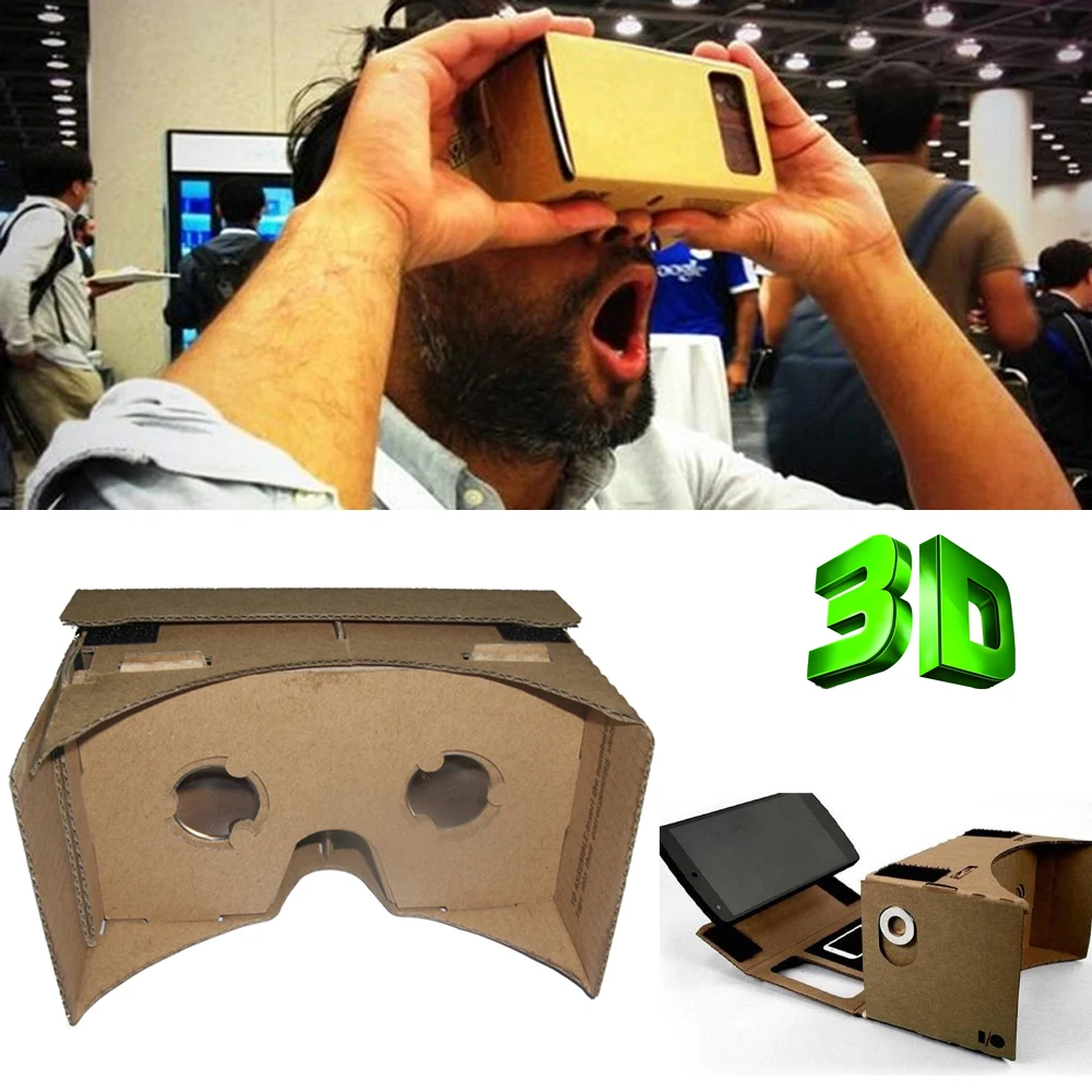 Купить поделки Google картонные виртуальной реальности очки 3д игра ...
