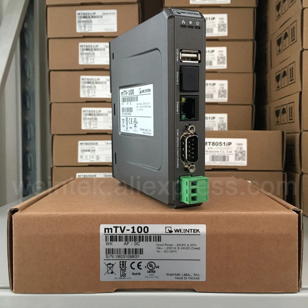 MTV 100 Weintek HMI จอแสดงผลทีวี, Ethernet ในตัว (ใหม่และต้นฉบับ)|panel ...