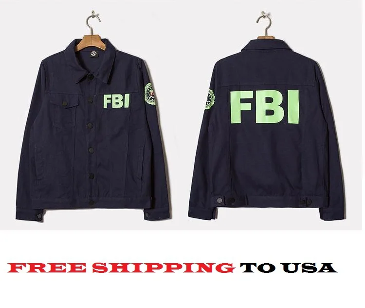 free shipping FBI jacket Autumn men's clothing plus size outerwear ...
