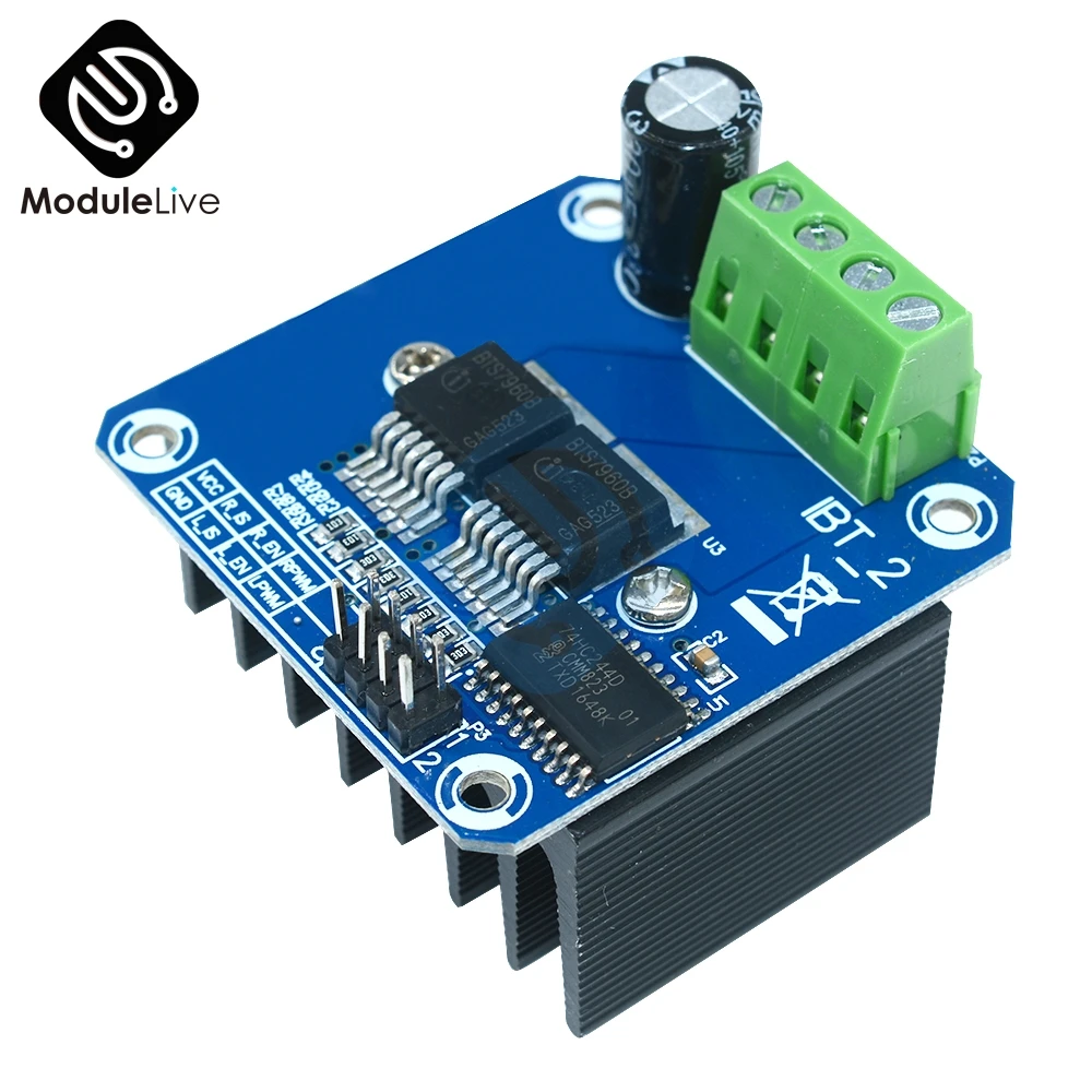 Double BTS7960 B BTS7960B DC 43A Stepper Motor Driver Module H Bridge ...