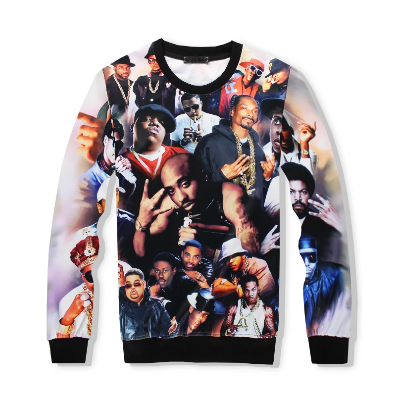 2017 Brand clothing autumn hip hop sweatshirt 2pac tupac 3D print ...