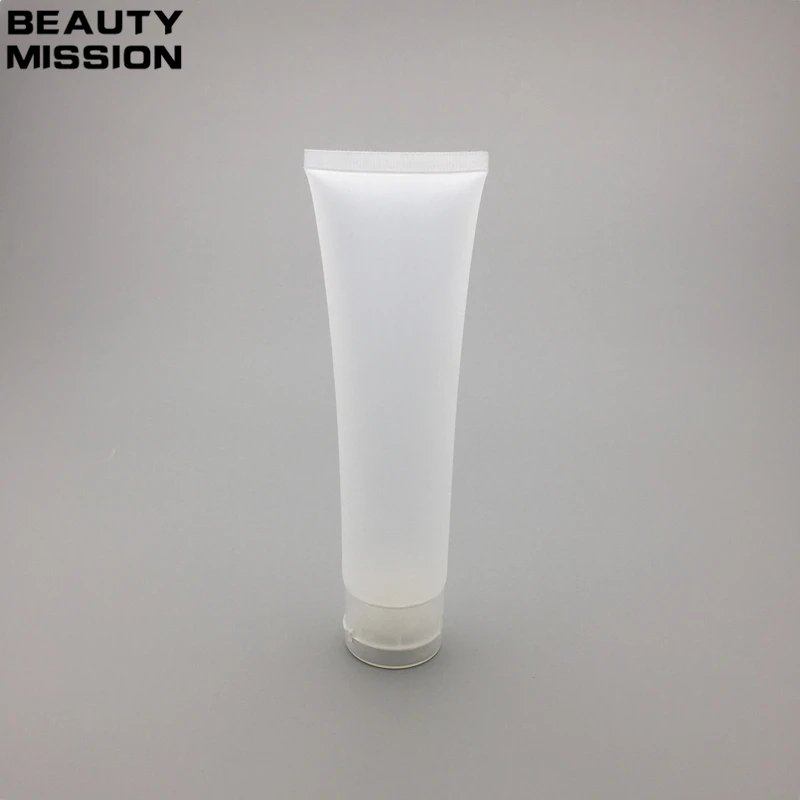 BEAUTY MISSION 100ml Matte Transparent Soft Tube Empty Cosmetic ...