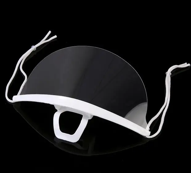 12pcs/set Transparent Masks Anti-Fog Catering Plastic face Mask Hotel ...