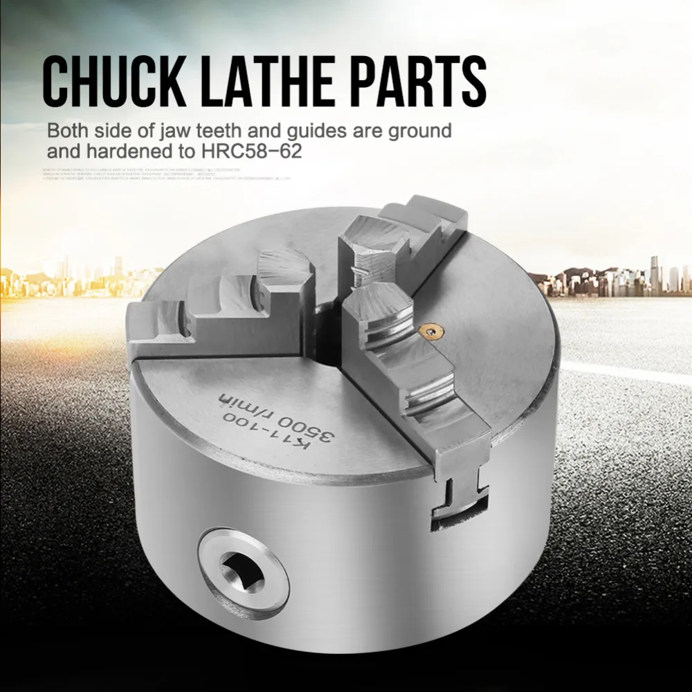 3-Jaw Self-Centering Metal Lathe Chuck With Extra Jaws Turning Machine ...