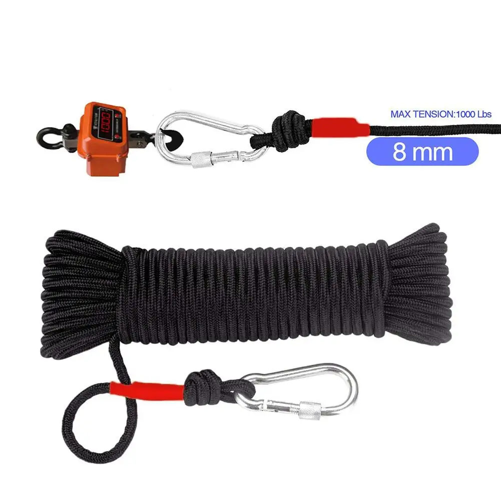 Emergency-Escape-And-Climbing-Rope-With-Climbing-Buckle-Magnet-Fishing ...
