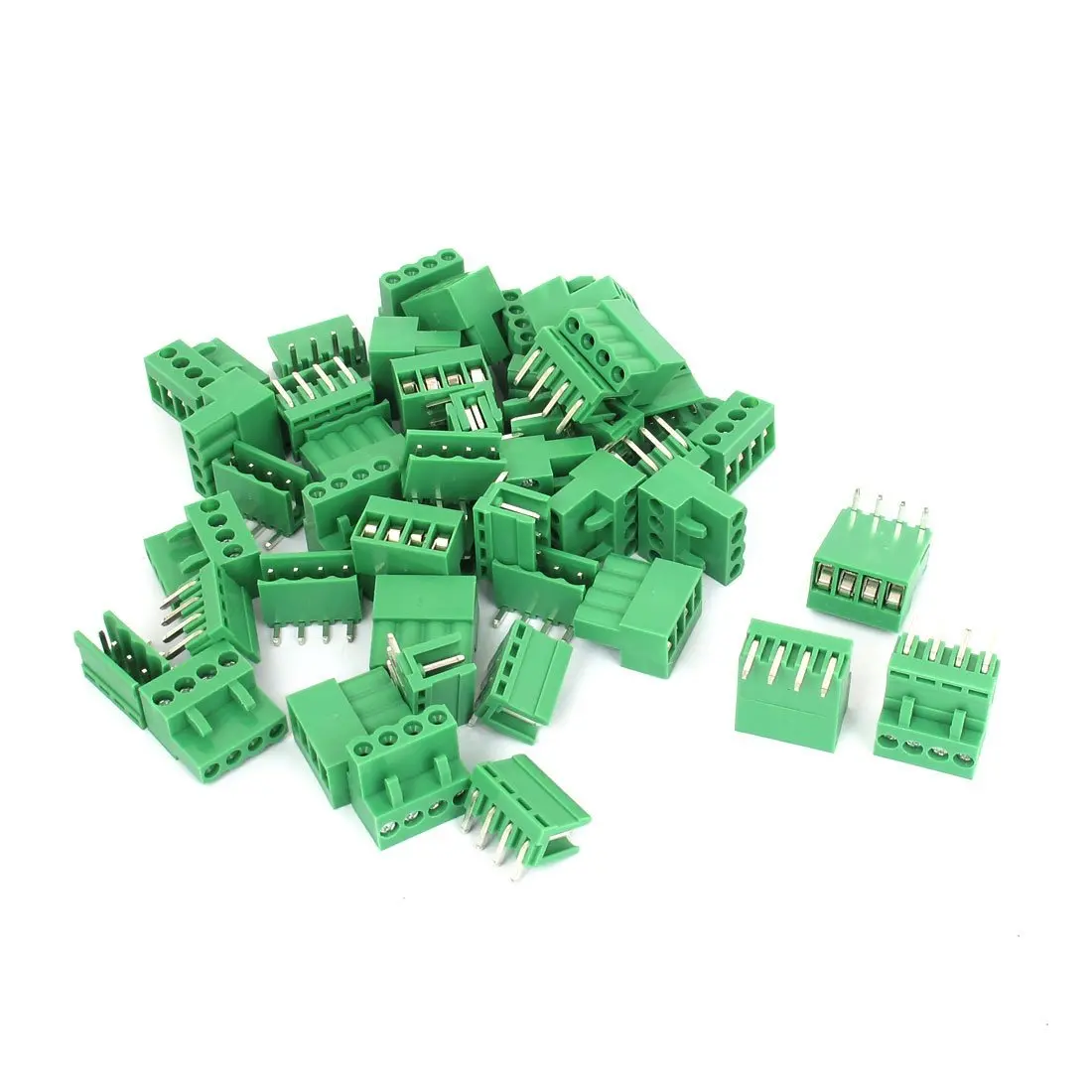 KSOL 5.08mm Pitch Right Angle 4pin PCB Pluggable Terminal Block 26 Sets ...