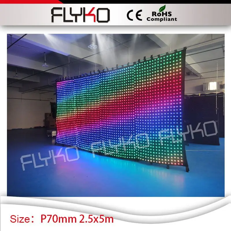 P70mm fairy lights wedding decoration programmable 8.3*17ft night club ...