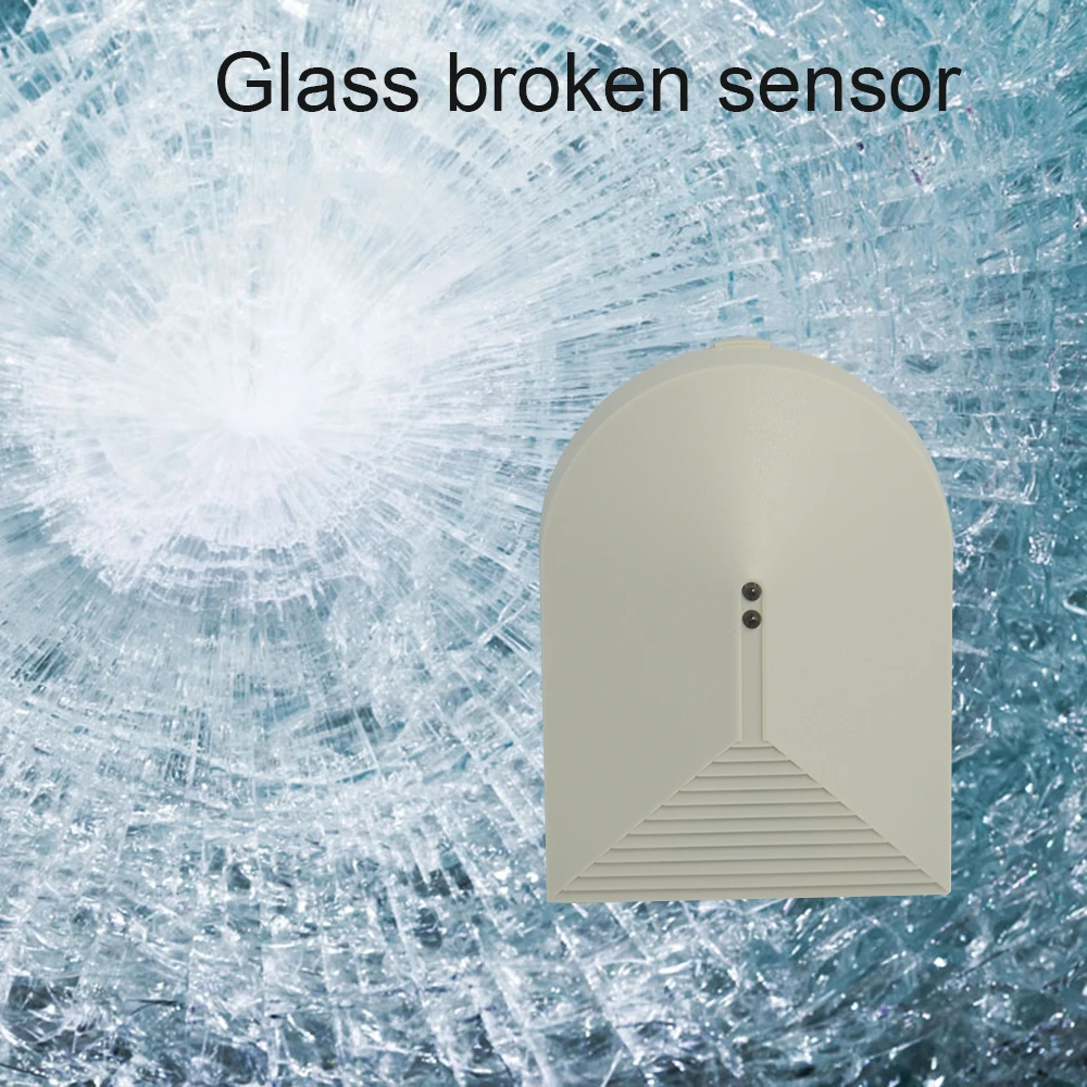 10 PCS Wired Type Glass break Sensor use to alarm system NC relay ...
