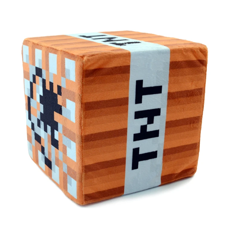 New Arrival Minecraft TNT Plush Toy Doll 20cm Minecraft TNT Cartoon ...