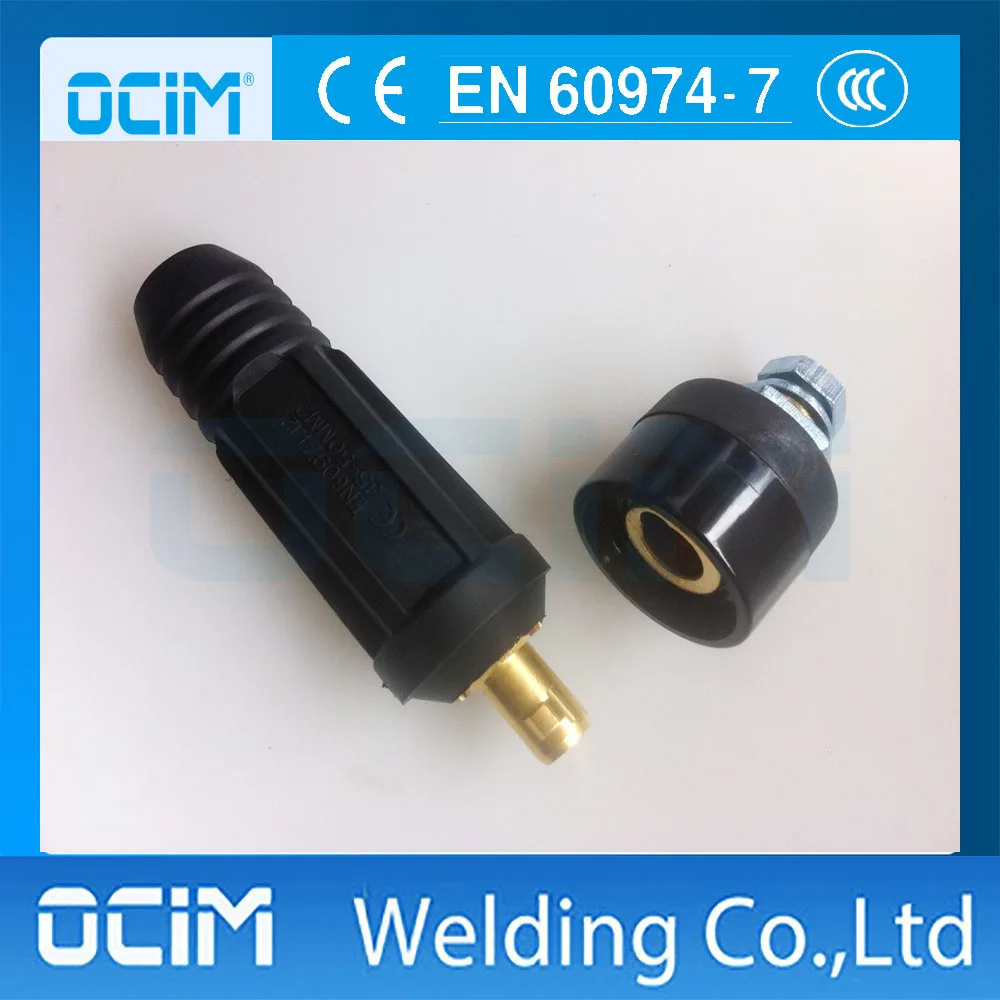 2pcs High Quality Euro Style Cable Connector Plug Socket For Welding ...