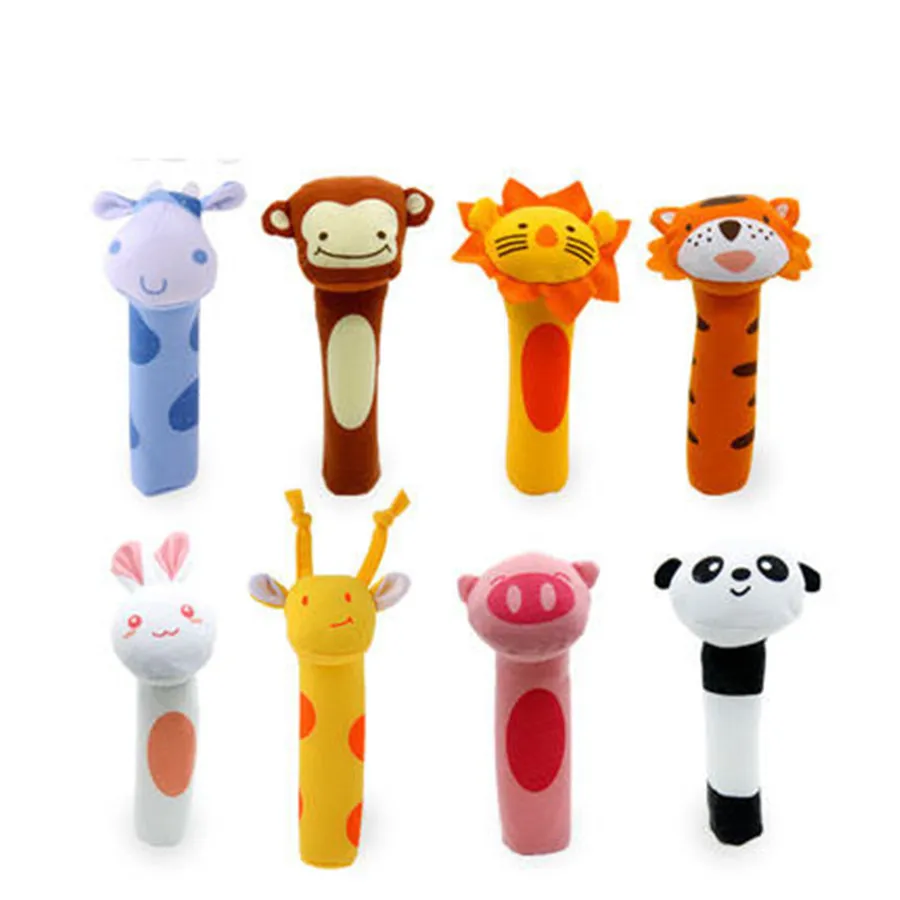 Soft Baby Toys Infant Rattles For Babies Teethers Panda Rabbit Safe Use ...