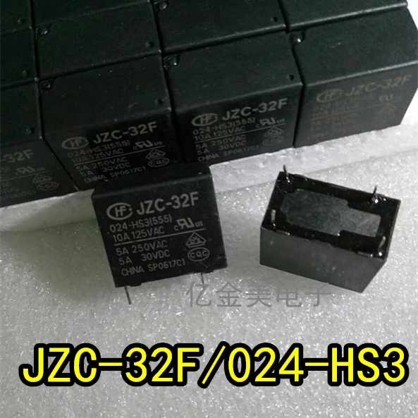 Relé JZC 32F 024 HS3 (555), 4 pines, HF32F, 024 HS3 (555)|Relés| - AliExpress