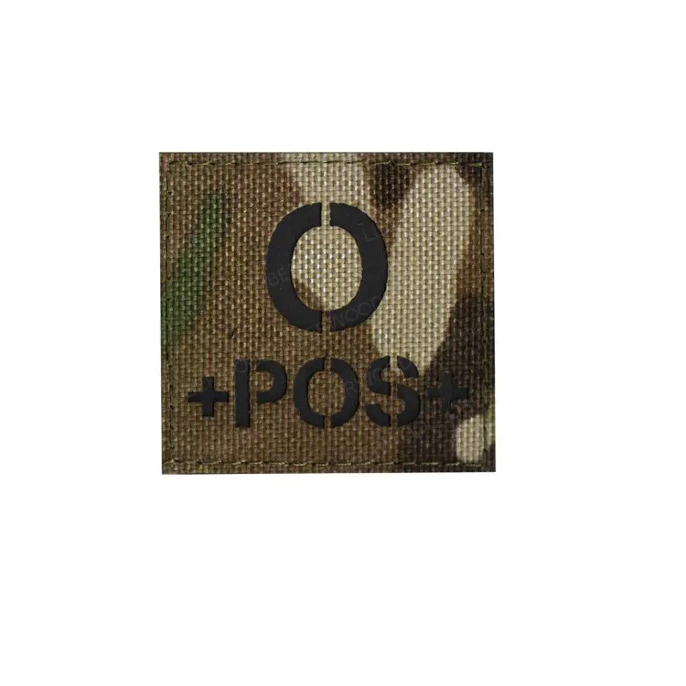 Blood Type Infrared in the dark Patch A+ B+ O+ AB+ POS Positive IR ...
