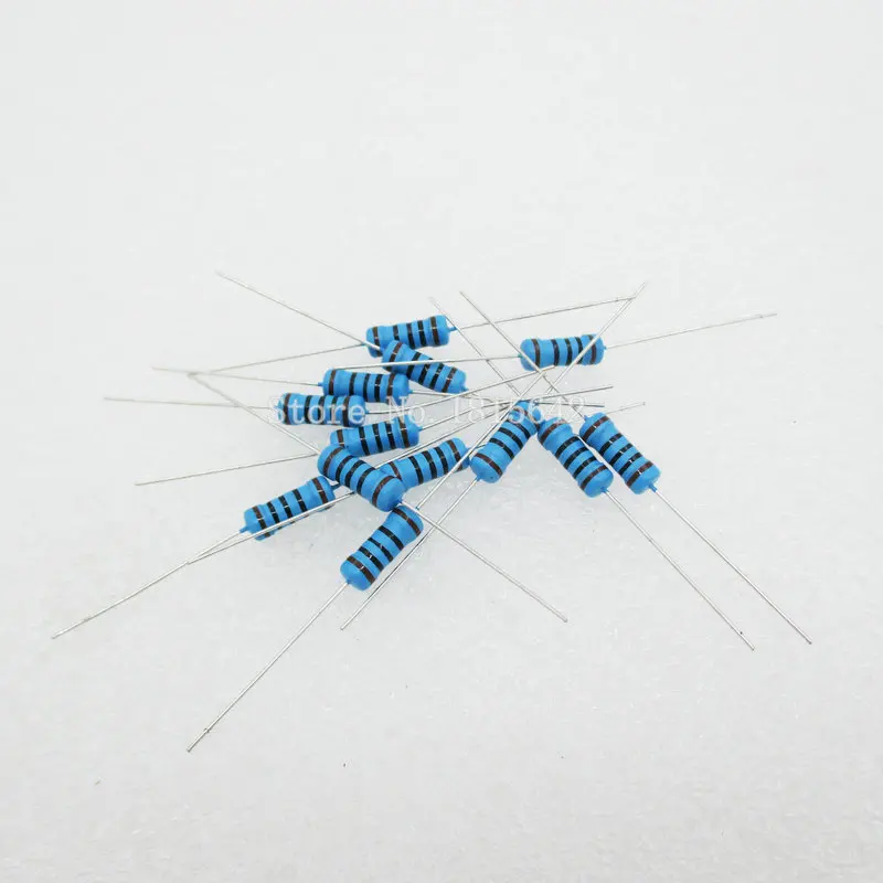 50pcs 1w Metal Film Resistor +/-1% 100r 100 Ohm 1w Dip Resistance New ...