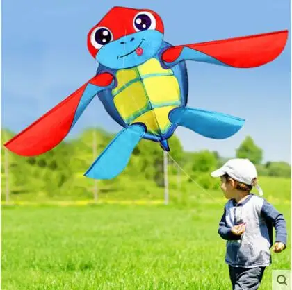 Strong Cute Turtles kite With Long Red Tail!Huge Beginner Kites for ...