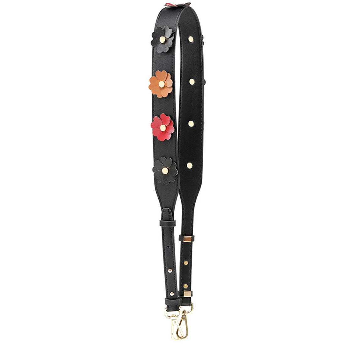Fashion Flowers Bag Strap You Women Shoulder Belt Rivet Adjustable fashion-flowers-bag-strap-you-women-shoulder-belt-rivet-adjustable