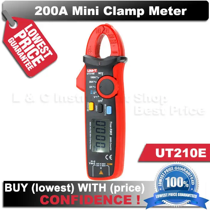 UNI T UT210E mini um multímetro True RMS multímetro digital dc ...