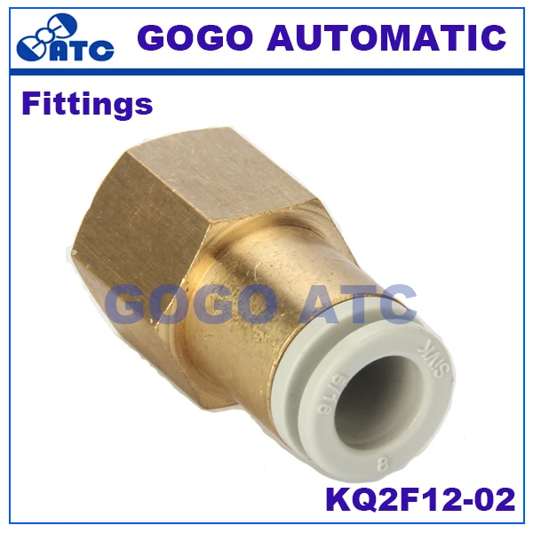 KQ2F SMC type High quality fittings KQ2F12 02 O.D 12mm thread Rc 1/4 ...