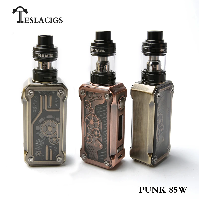 Original Tesla Punk 85W kit electronic cigarette mod Punk mini box mod ...