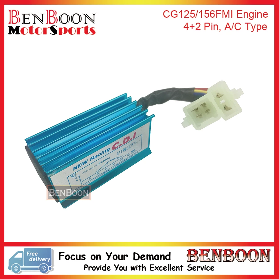 Racing Alloy CDI Box A/C Blue for CG125 125cc 156FMI Engine Motorcycle ...