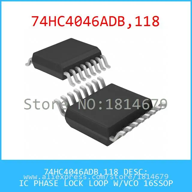 Livraison Gratuite 3 PCS/lot 74HC4046ADB, 118 IC BOUCLE à VERROUILLAGE DE PHASE W/VCO 16 SSOP ...