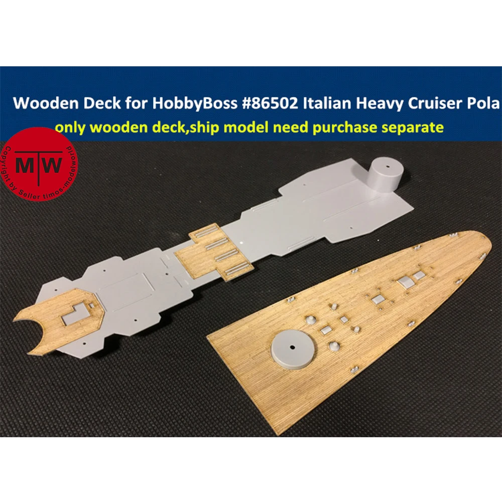 1/350 maßstab Holz Deck für HobbyBoss 86502 Italienische Heavy Cruiser ...