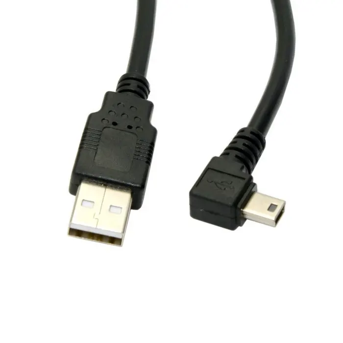 מוצר - Mini USB B Type 5pin Male Left Angled 90 Degree to USB 2.0 Male ...